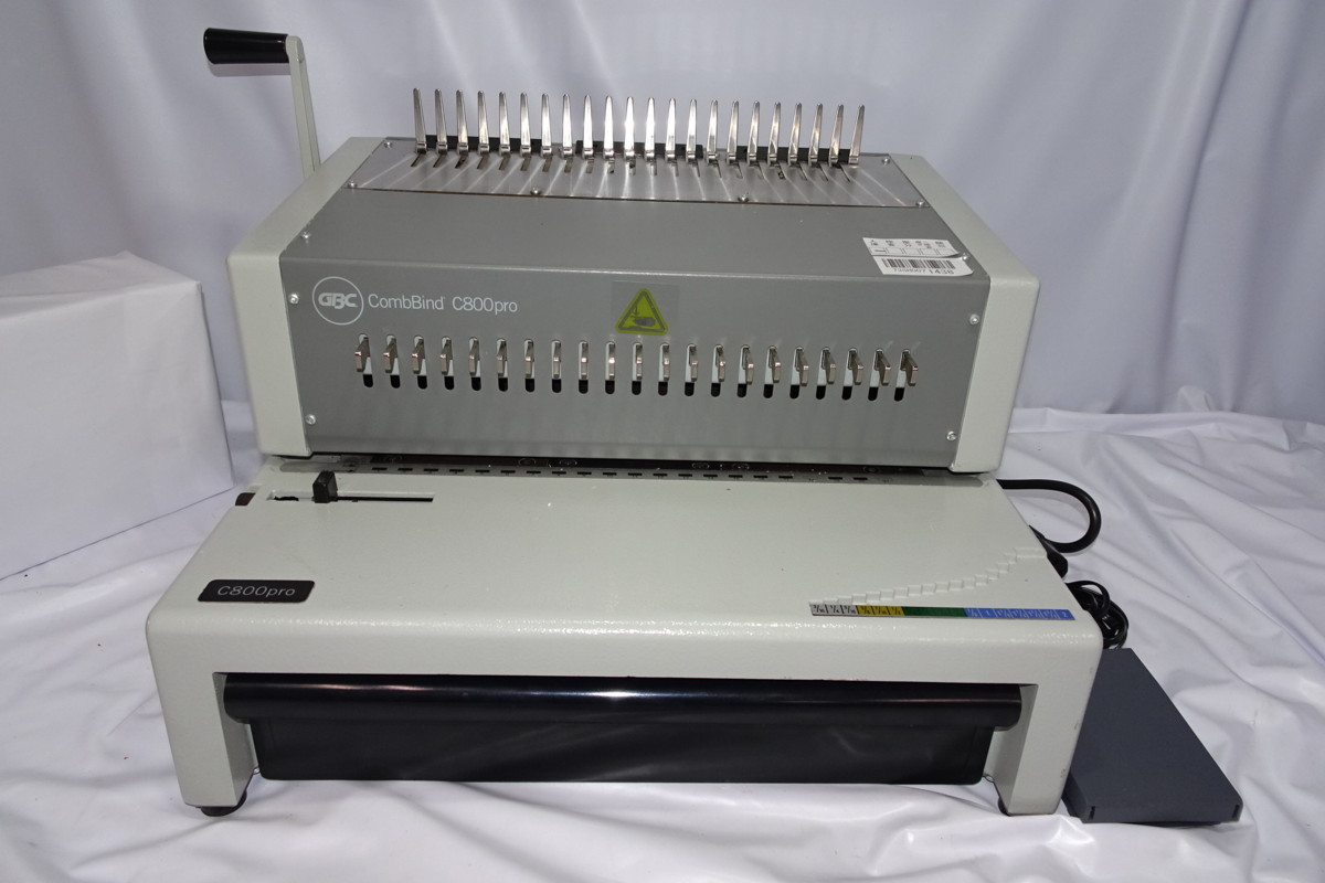 日本GBC 製本機 CombBind C800Pro 動作未確認 同梱不可(店舗用品)｜売買されたオークション情報、yahooの商品情報を ...