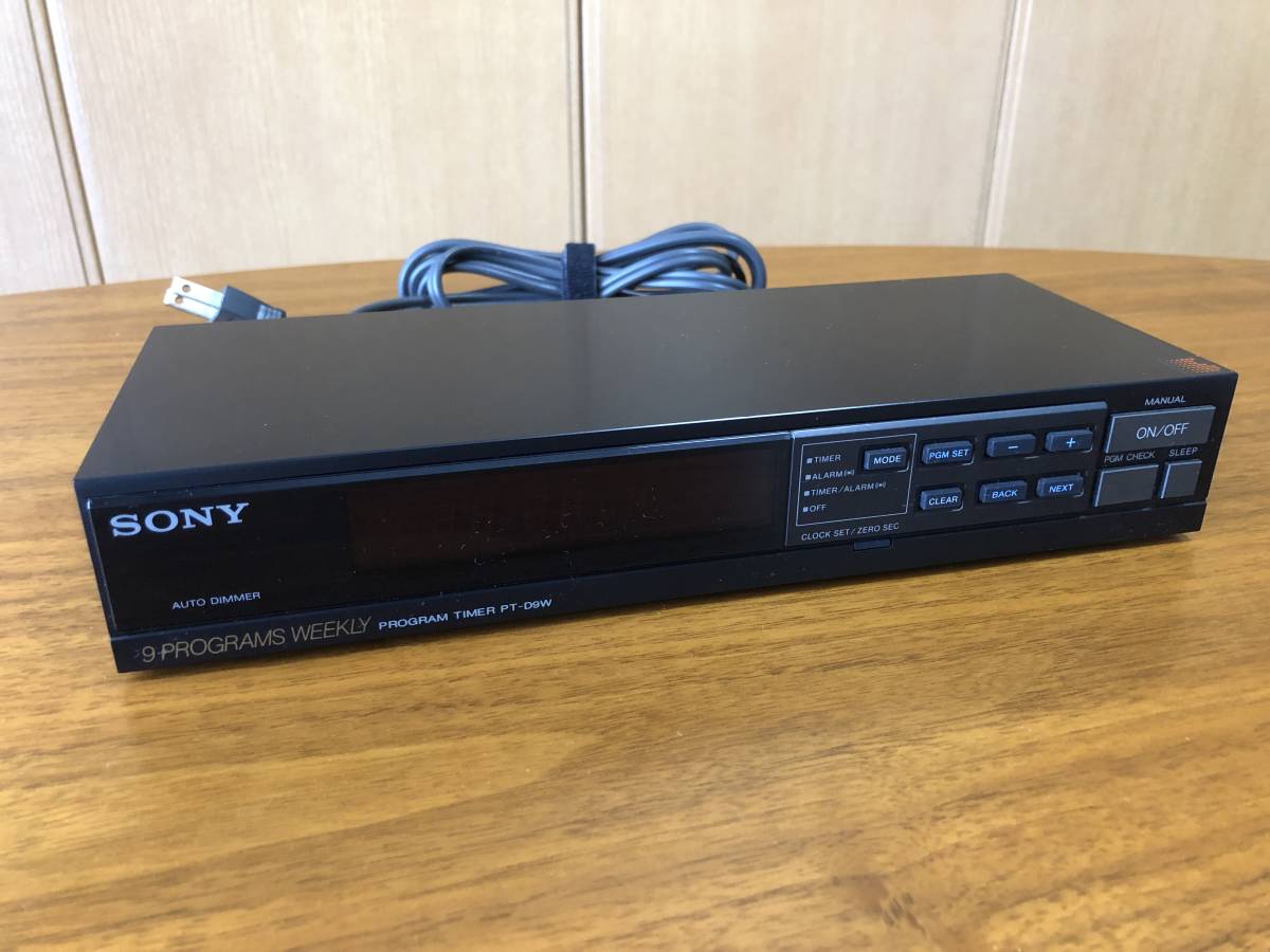 しました 動作良好 SONY/ソニー PROGRAM TIMER プログラムタイマー 9PROGRAMS WEEKLY PT-D9W(オーディオ機器)｜売買されたオークション情報、yahooの ...