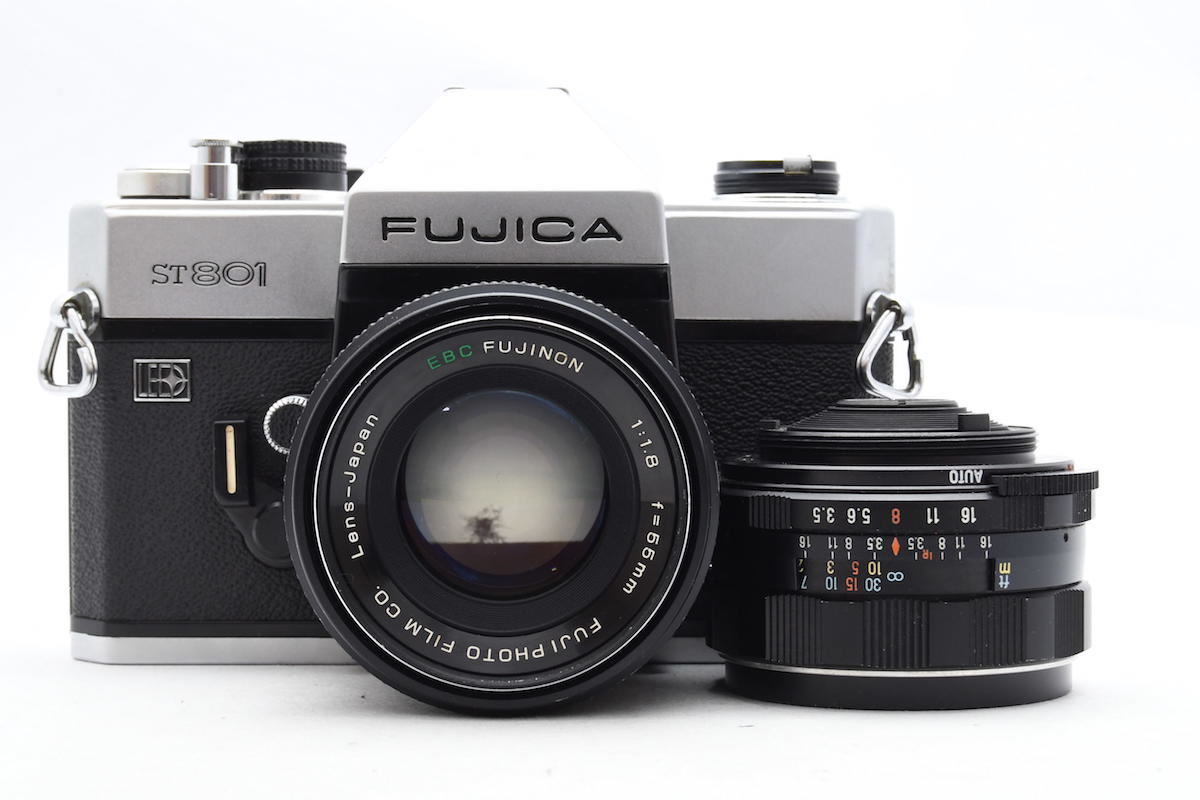 FUJICA フジカ ST801 + EBC FUJINON 55mm F1.8 + Super-Multi-Coated TAKUMAR ...