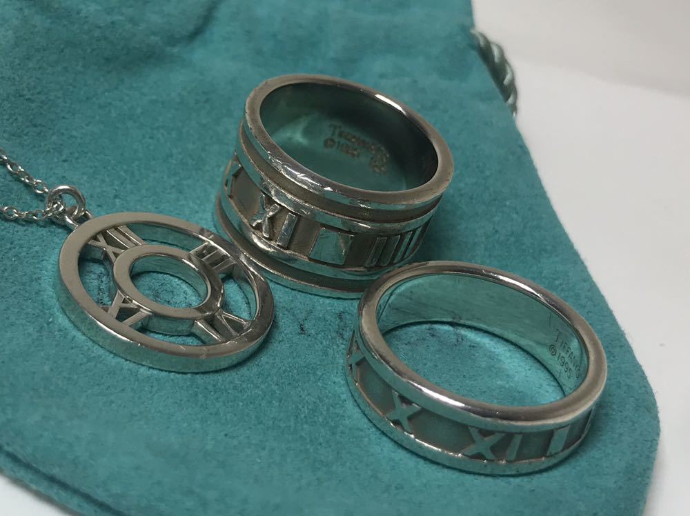 1円~3点 ティファニー アトラス ネックレス/リング TIFFANY シルバー ラウンド/指輪 10号/12.5号 T&Co. bb2(シルバー)｜売買されたオークション情報、yahooの ...