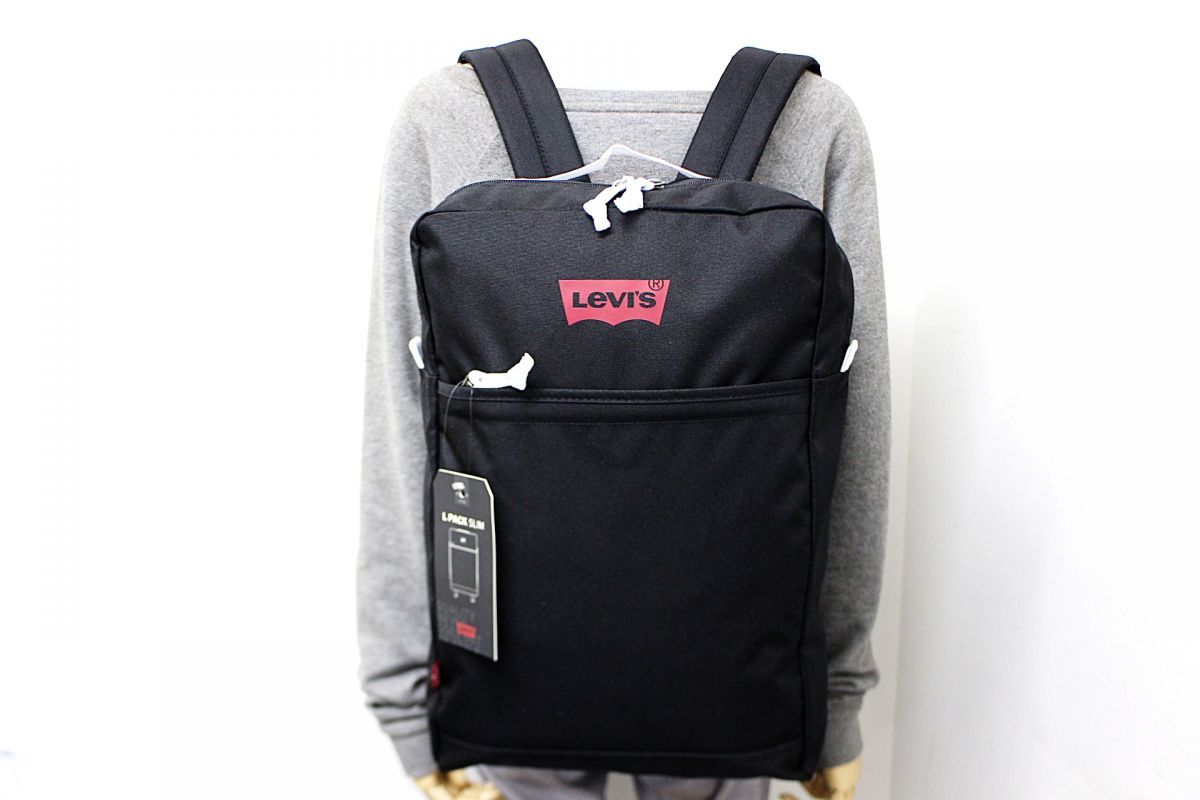 リーバイス LEVIS 男女兼用 スクエア型 リュックサック バックパック 黒 38004-0184 一 六 QWER(リュックサック ...