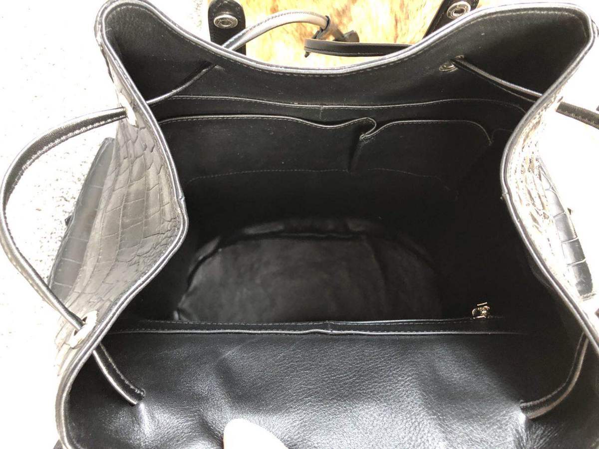 天然ワニ革 リュックサック 本物保証 クロコダイル ビジネス バックパック 専用箱 本革鞄 レザーバッグ 手提げ ハンドメイド男女兼用M4500(リュックサック、デイパック)｜売買された ...