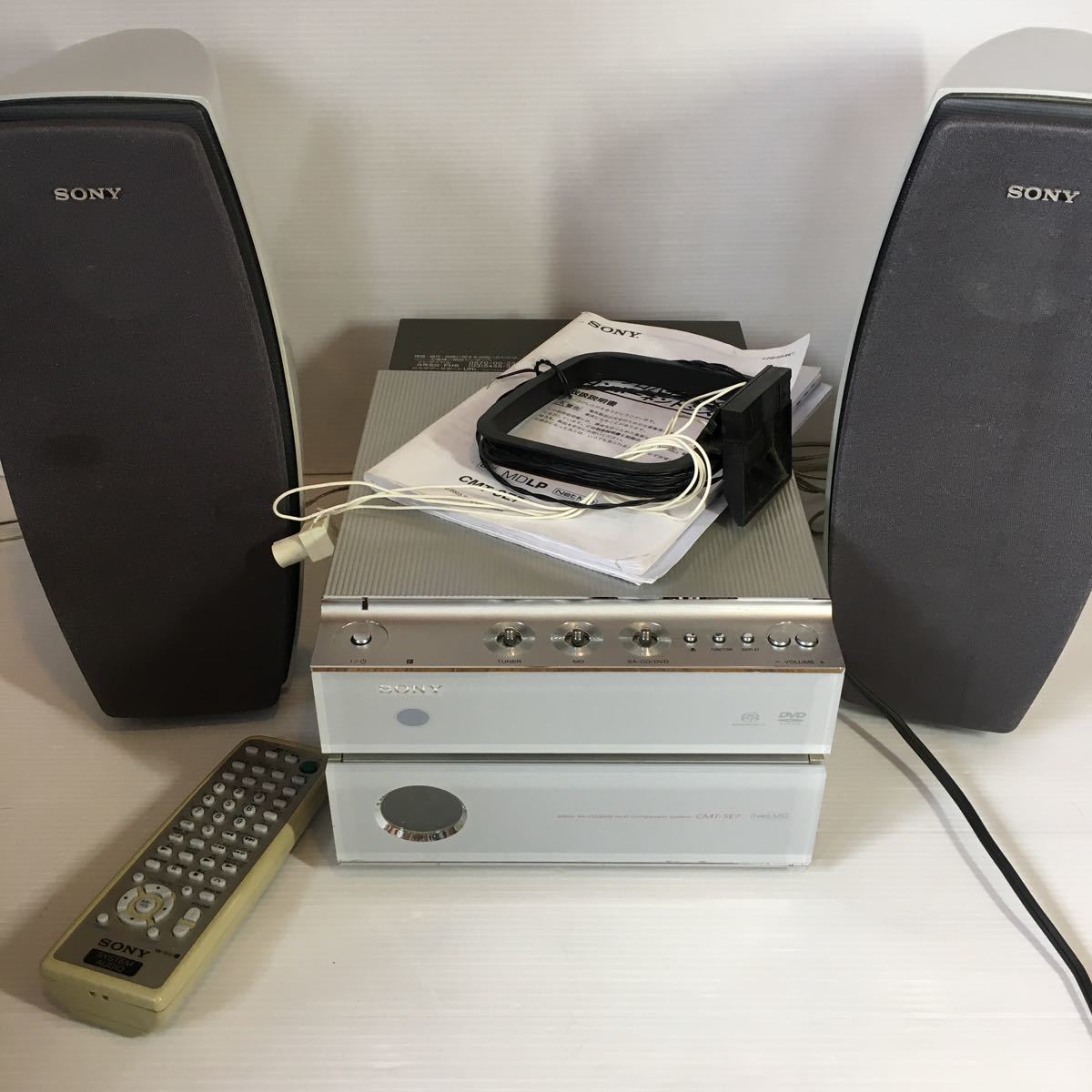 SONY HCD-SE7 CMT-SE7 ソニー コンポ リモコン付き(システムコンポ)｜売買されたオークション情報、yahooの商品情報を ...
