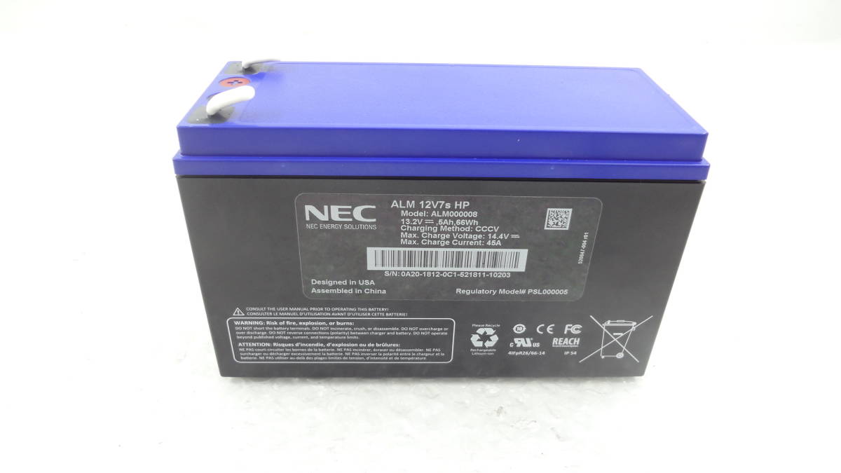 1円 NEC ENERGY SOLUTIONS ALM-12V7s HP リチウムイオン電池モジュール(バッテリー)｜売買されたオークション ...