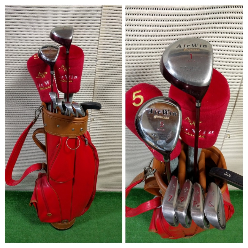 初心者応援 お試しセット レディス Air Win Princess 女性用ゴルフクラブセット キャディバッグ付(セット)｜売買された ...