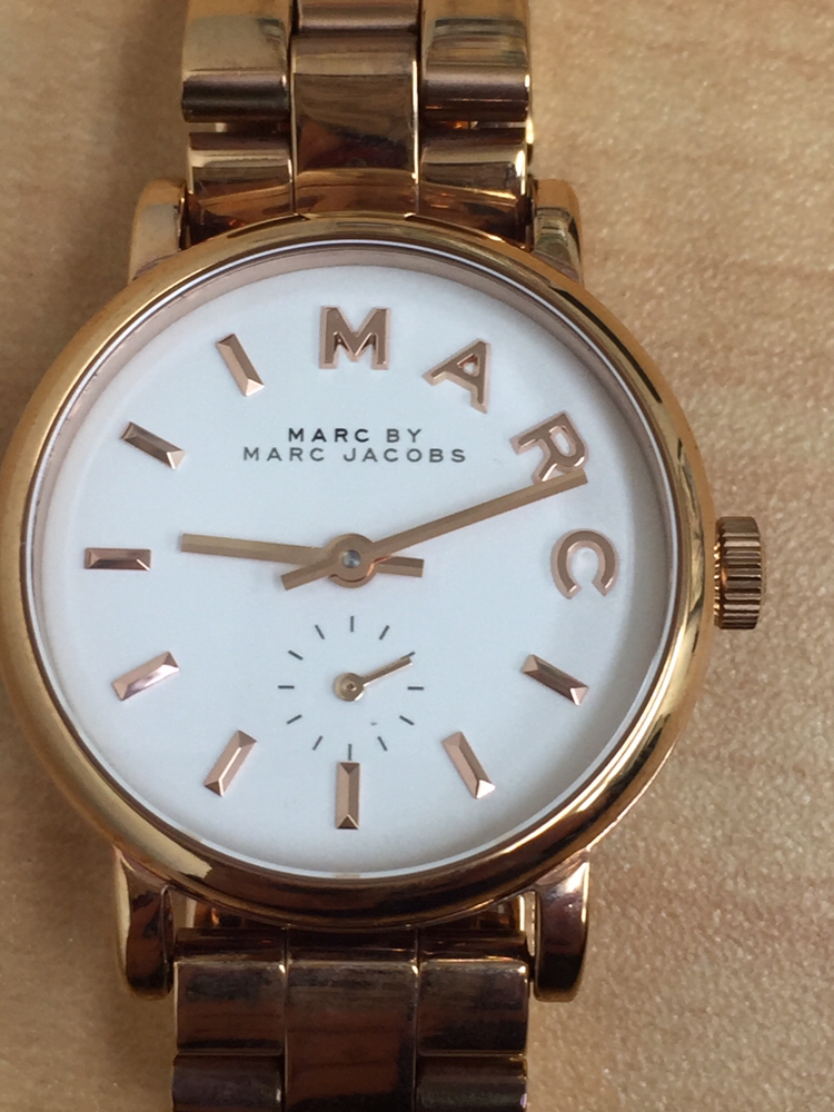7718 状態良好 MARC BY MARC JACOBS クオーツ テスター〇 ピンクゴールド M8M3248 111603 119800 マークジェイコブス(マークバイマークジェイコブス ...