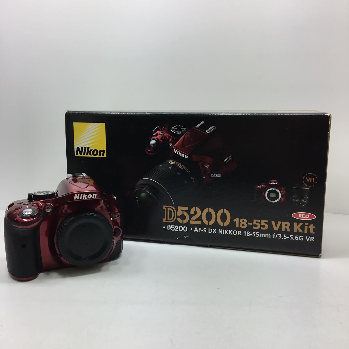 Nikon D5200 18-55VR kit red ニコン レンズ無 バッテリー2個 デジタル一眼レフ(ニコン)｜売買されたオークション ...