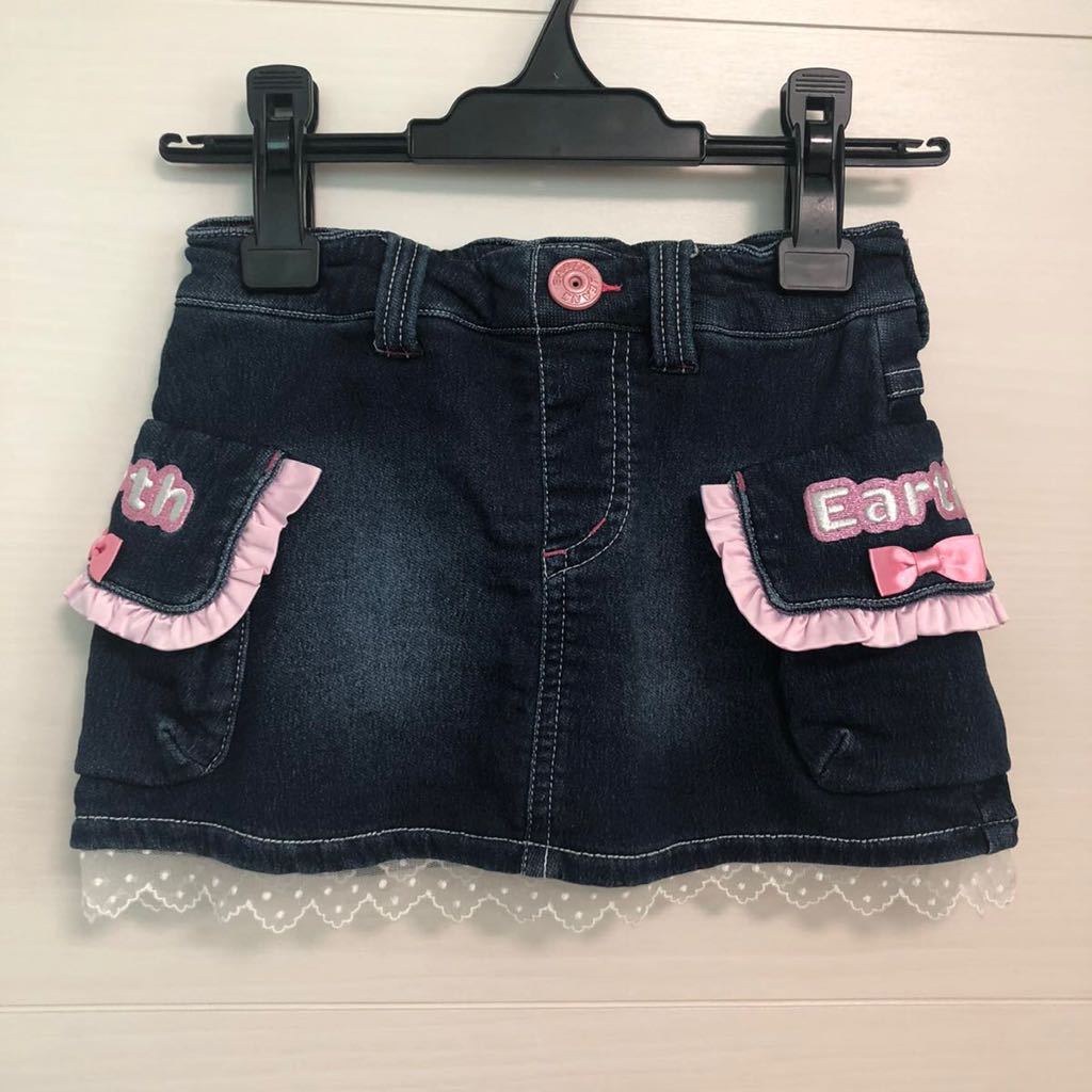 EARTH MAGIC アースマジック デニムスカート スカパン 130センチ ②(スカート)｜売買されたオークション情報、yahooの商品情報をアーカイブ公開 - オークファン（aucfan ...