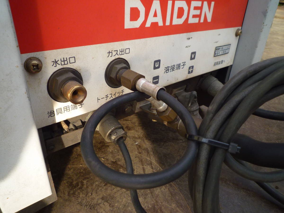 大阪電気 DAIDEN サイリスタ式交直両用ティグアーク溶接 AS-200S-1 単相200V トーチ リモコン 付他 アルミ溶接可 重量約 ...