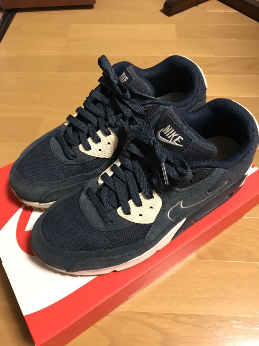 NIKE AIR MAX 90 PREMIUM ネイビー 27cm(27.0cm)｜売買されたオークション情報、yahooの商品情報をアーカイブ公開 - オークファン（aucfan.com）