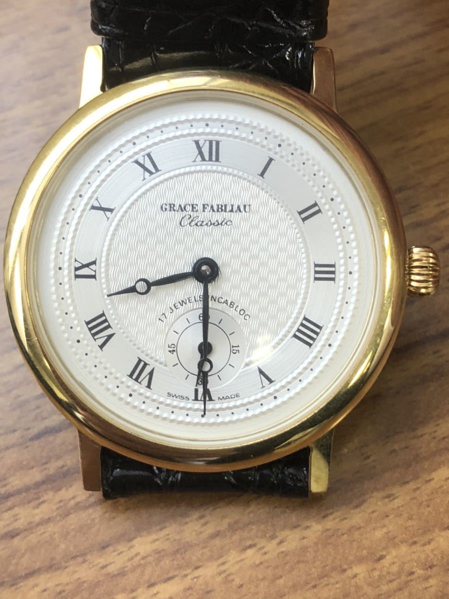 GRACE FABLIAU グレース ファブリオ 3128 手巻 メンズ腕時計 稼働品 1円 @g(アナログ（手巻き）)｜売買された ...