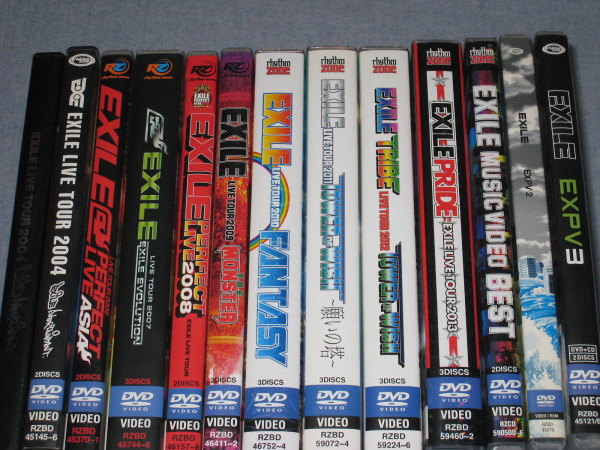 DVD EXILE LIVE TOUR ほか13巻セット 2004/2005/2007/2008/2009/2010/2011/2012 ...