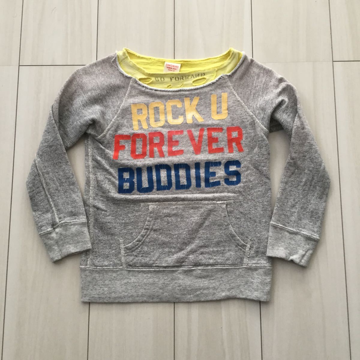 デニム&ダンガリー ダメージ加工トレーナー120 gotohollywood FITH groovy colors(トップス)｜売買されたオークション情報、yahooの商品情報をアーカイブ公開 ...