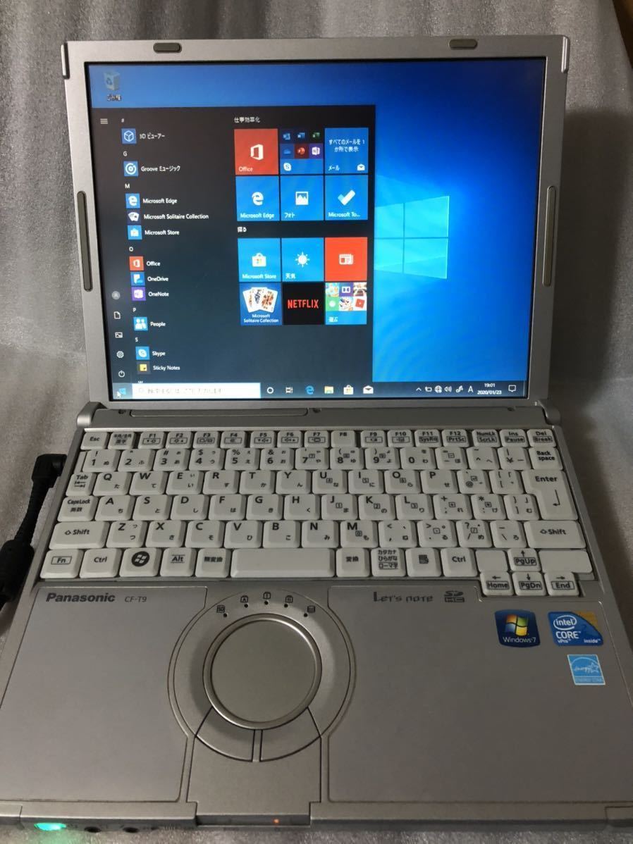 Panasonic ノートPC Let's Note CF-T9JWUDPS Core2Duo U9600 1.60GHz/HDD320GB ...