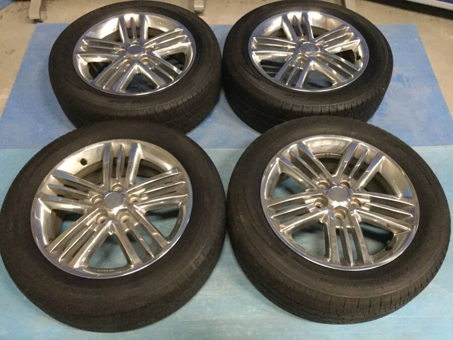 NISSAN オーテック E51 エルグランド 後期 ライダー 純正ホイール&ラジアルタイヤ 4本組 17x6.5JJ PCD114.3 5穴 ...