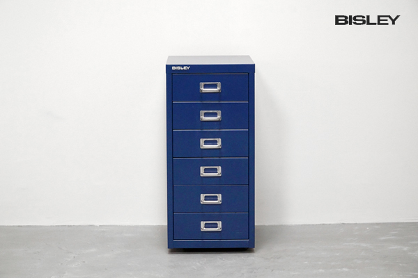 050-2 展示品 英国 BISLEY ビスレー 29/6 デスクワゴン 6段サイドキャビネット キャスターベース仕様 ブルー4.5万(キャビネット、デスクワゴン)｜売買されたオークション情報 ...