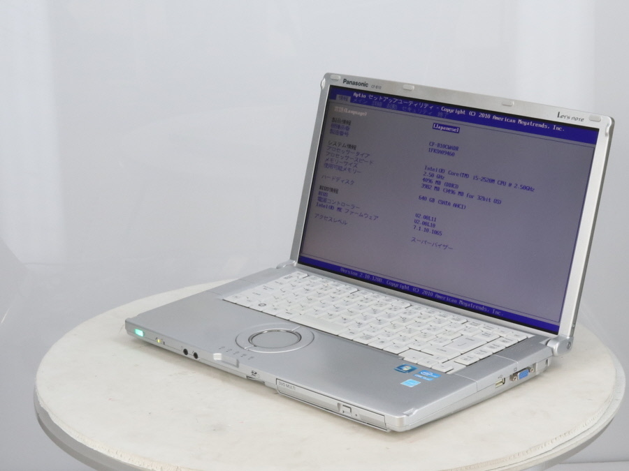 Panasonic CF-B10CWADR Let’s note Core i5 2520M 2.50GHz 4GB 640GB 現状品(14 ...