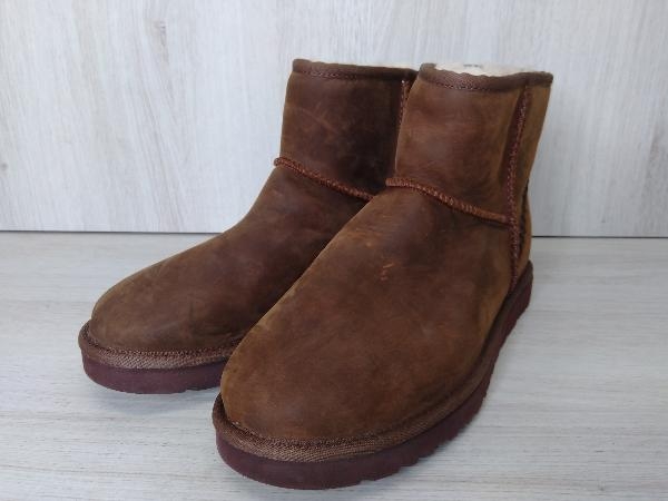 UGG アグ MENS CLASSIC MINI DECO メンズクラシックミニデコ 1003945 ムートンブーツ ヌバック ブラウン 28cm(男性用)｜売買されたオークション情報 ...