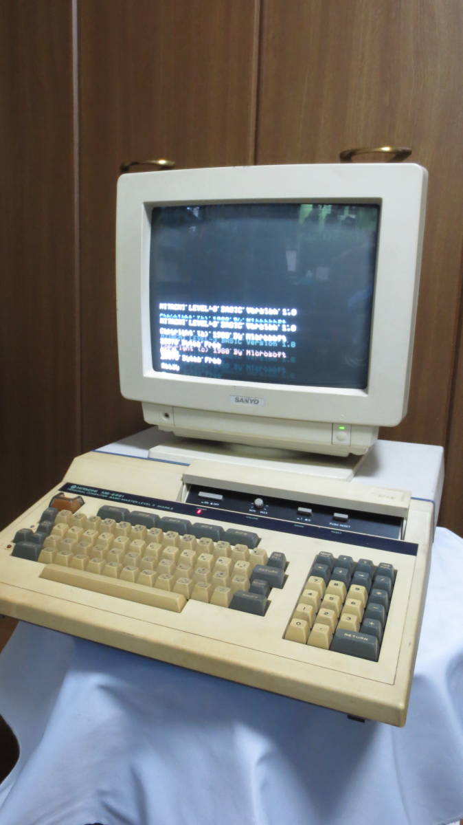 ジャンク HITACHI ワープロ BASIC MASTER LEVEL3 MARKⅡ MB-6891 日立 CRTモニター CMT-A14F1G(その他)｜売買されたオークション情報 ...