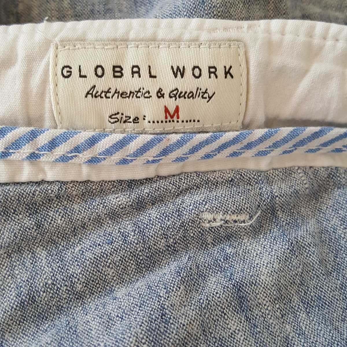 OA-226 0527 GLOBALWORK グローバルワーク メンズ リネンパンツ カジュアルパンツ ボトムス 綿麻 オシャレ 夏物 Mサイズ トレンド 古着(メンズファッション)｜売買され ...