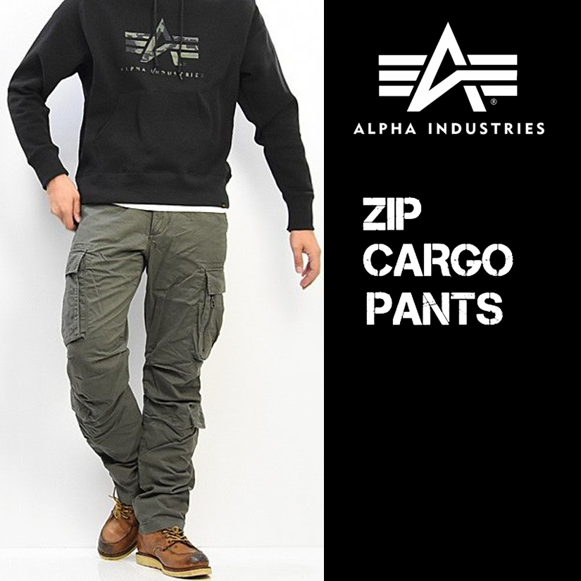 ALPHAアルファインダストリーズ ジップZIPカーゴパンツTB1024-021/L 8690円を(その他)｜売買されたオークション情報、yahooの商品情報をアーカイブ公開 - オークファン ...
