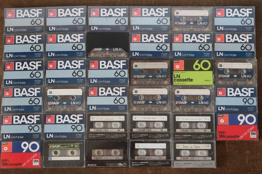 大量 35本まとめて BASF LN60 LN90 PROII46 HiFiSM90 LH-X60 LH-X90 CR-X90 LHI90 カセットテープ SA-241(記録媒体)｜売買された ...