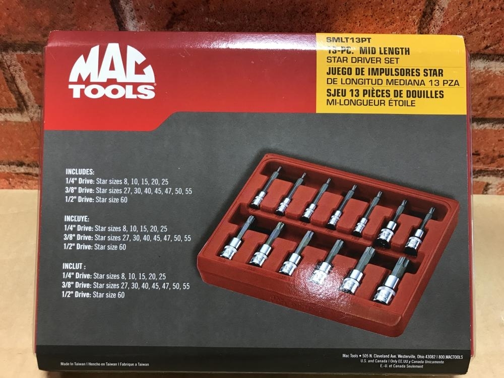003 品 価格 MACTOOLS トルクスソケットセット SMLT13PT(スパナ、レンチ)｜売買されたオークション情報、yahooの商品情報をアーカイブ公開 - オークファン（aucfan ...