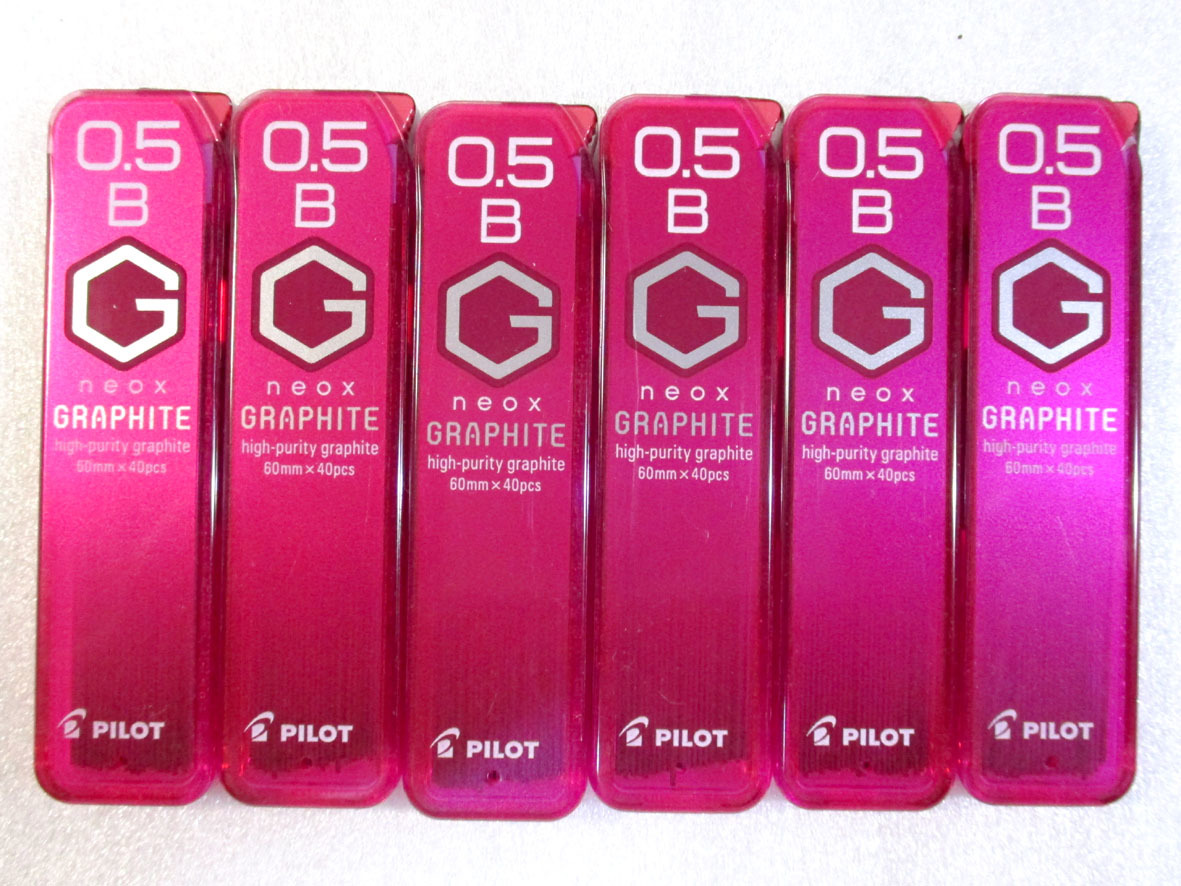 PILOT neox GRAPHITE シャーペン芯 B 0.5mm 60mm×40本入り 6個セット S7402-2(シャープペンシル)｜売買されたオークション情報、yahooの商品情報を ...