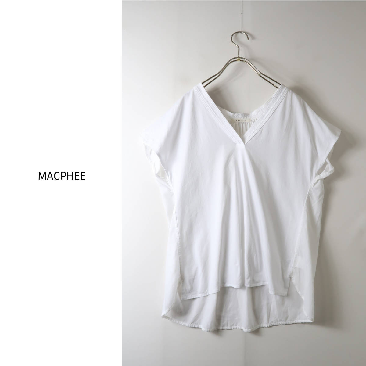 トゥモローランド/マカフィー MACPHEE バックシャーリングフレンチスリーブブラウス 36サイズ 日本製 I-T 3663(半袖シャツ)｜売買されたオークション情報、yahooの商品情報を ...