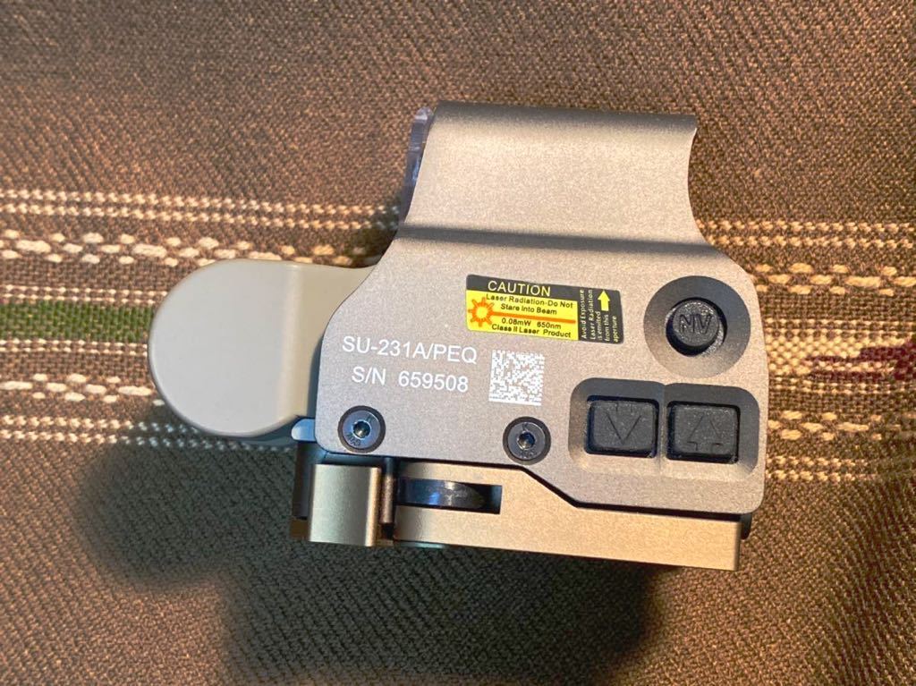 エボリューションギア EvolutionGear レプリカ EoTech EXPS3-0 SU-231A/PEQ刻印 FDE色 MIL ...