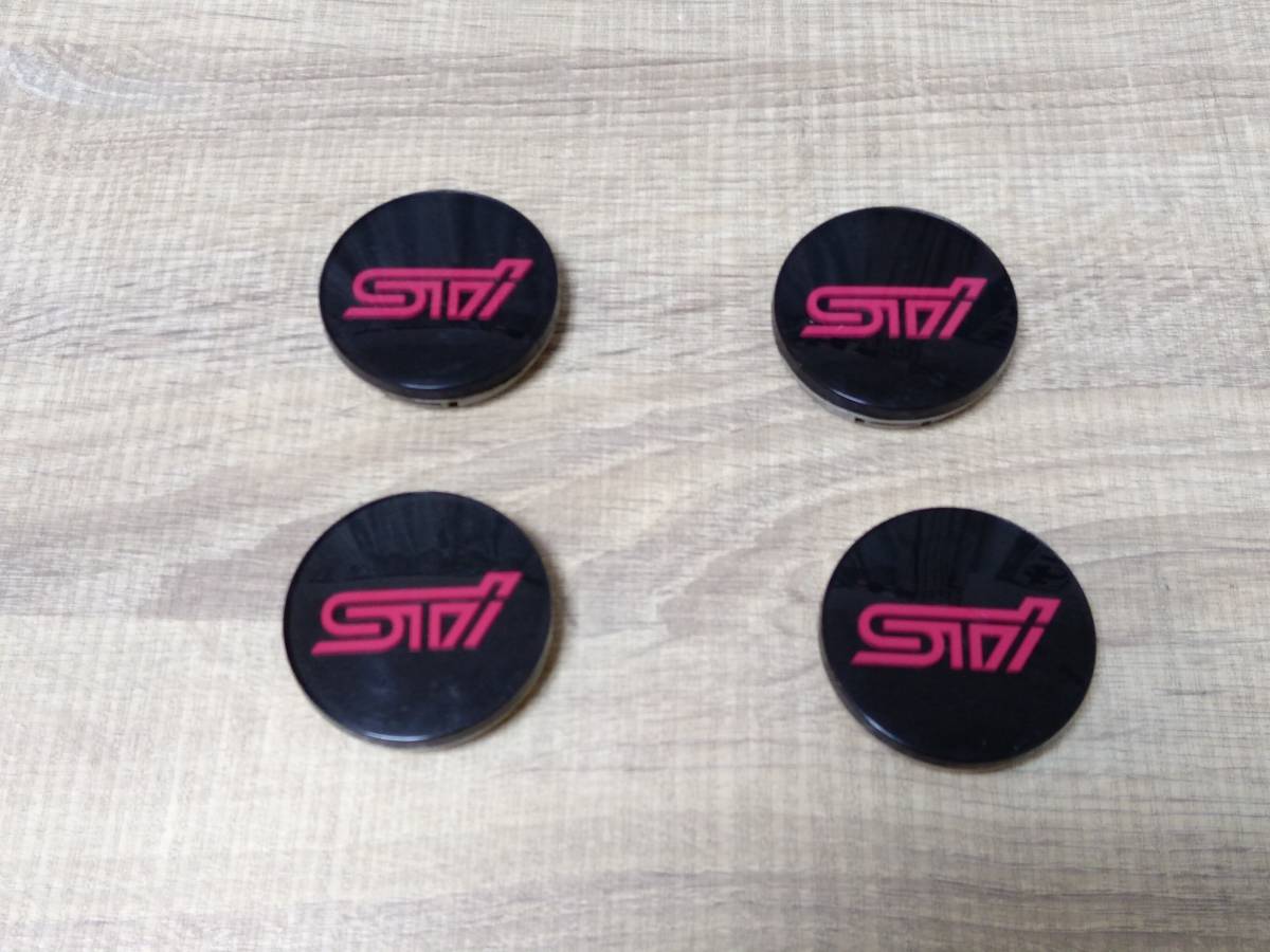 スバル純正 STI センターキャップ ホイールキャップ 4個 WRX STI インプレッサ レヴォーグ BRZ 28821FE141(純正品 ...