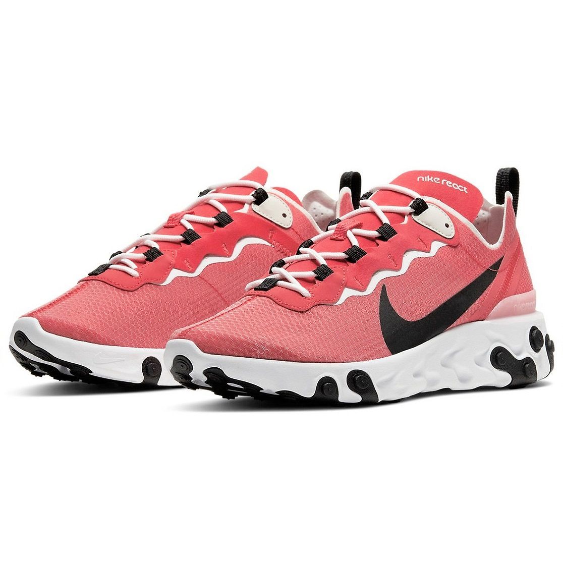 NIKE REACT ELEMENT 55 SE 薄赤/黒/白 27.0cm ナイキ リアクト エレメント 55 SE CI3831-800(27.0cm)｜売買されたオークション情報 ...