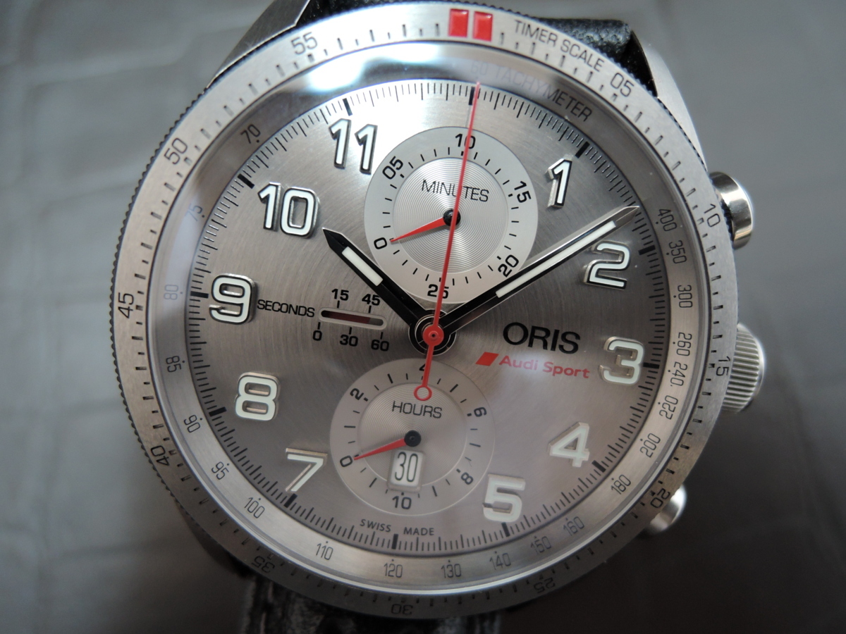 1円 オリス Oris アウディ スポーツ クロノグラフ デイト シルバー 2000本限定 7661-74 メンズ 自動巻き 純正ベルト 腕時計 CD1498995(オリス)｜売買された ...