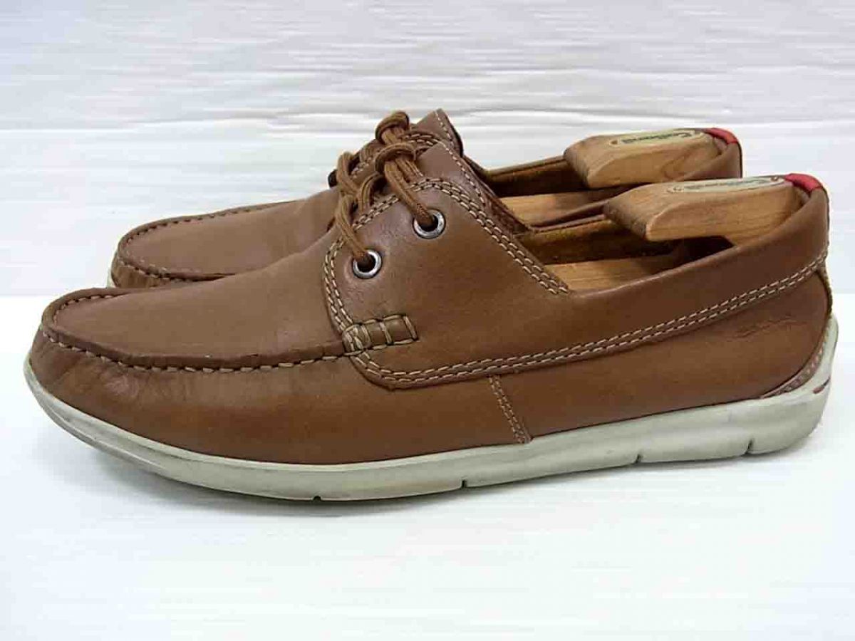 1円 クラークス EST 1825シリーズ デッキシューズ／モカシン レザーシューズ ビジネスシューズ 軽量 メンズ 革靴 本革 CLARKS ...