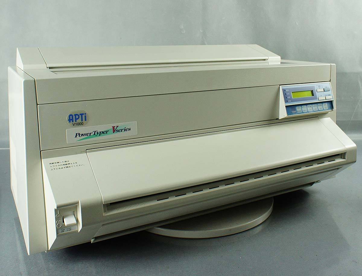 現状渡し 保証無し APTi PowerTyper V1000 ドットインパクト プリンター プリンタ 通電確認 印刷 帳簿 オフィス ...