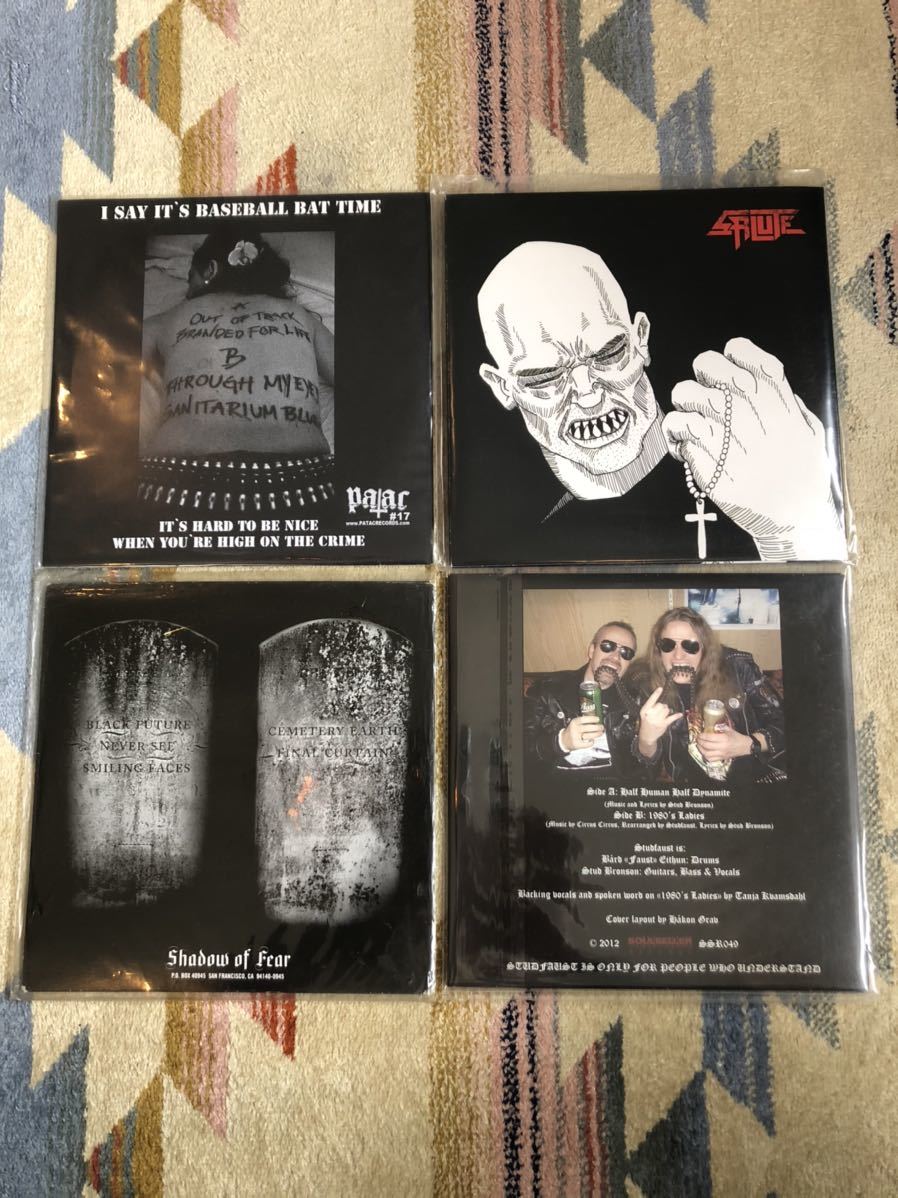 レア メタルパンクEP4枚セット SALUTE ABIGAIL SABBAT gloom GISM crust disclose EFFIGY ...