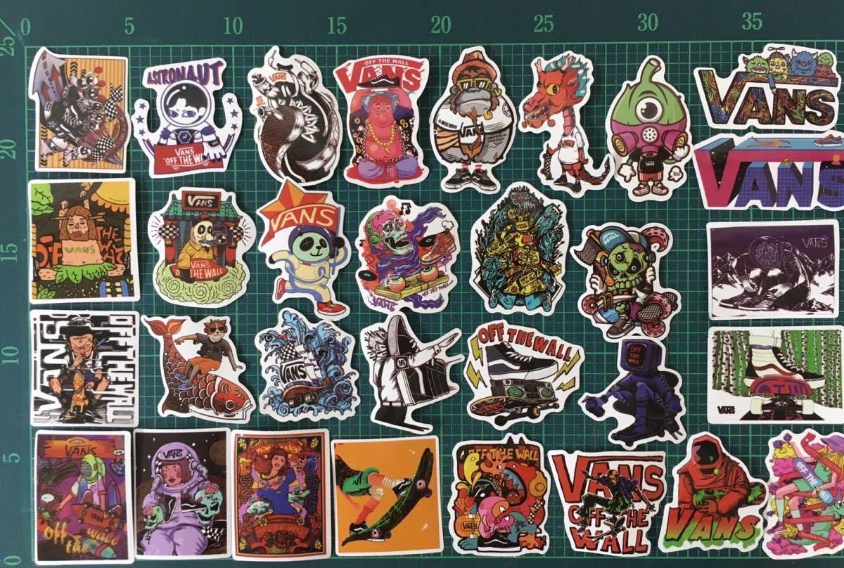 E35 VANS系 ステッカー 100枚 セット シール ストリート アメリカ レトロ デカール 防水 スケートボード スケボー ステッカーボム E35(その他)｜売買されたオークション情報 ...