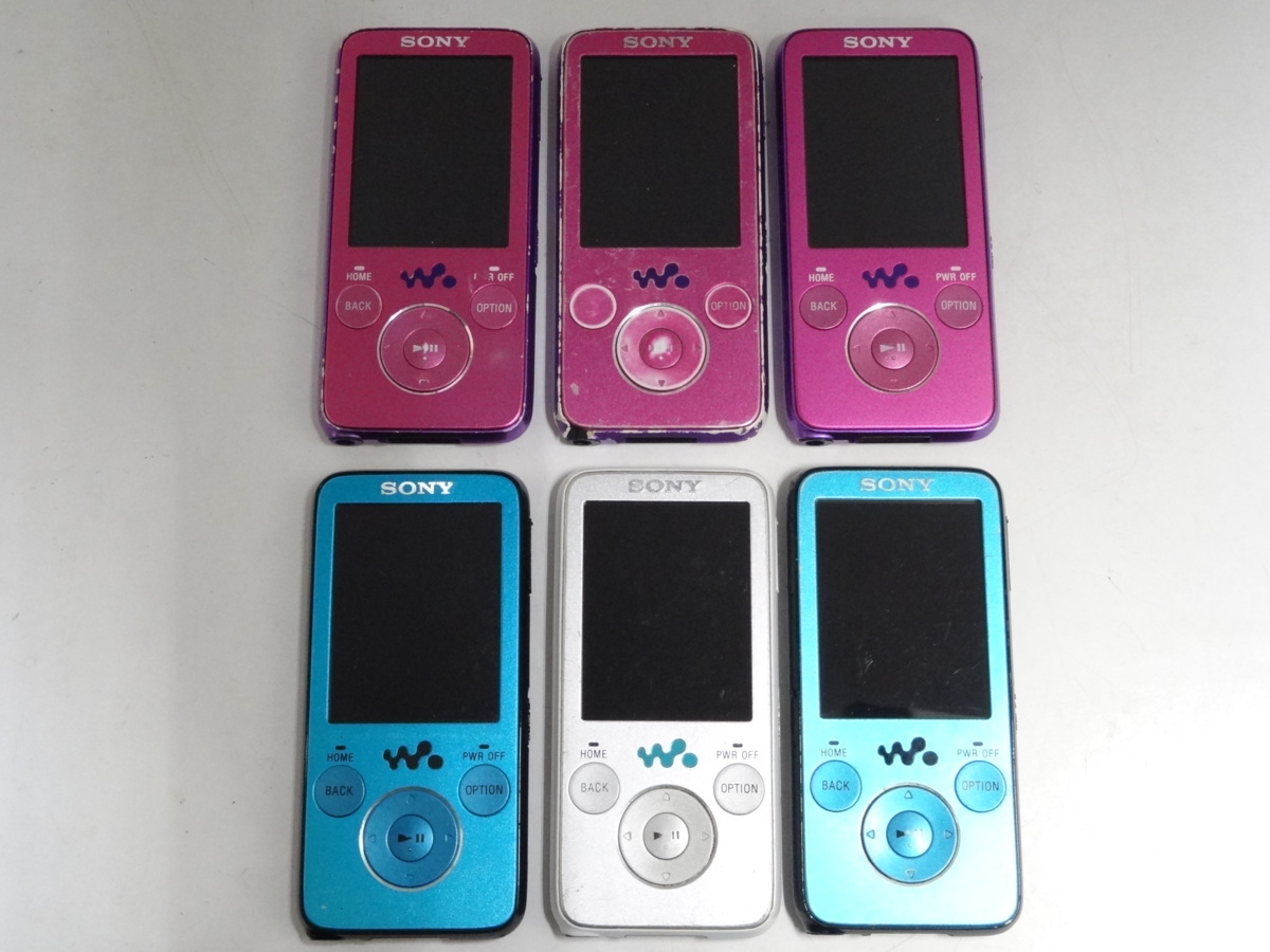 /Zこ3142 ソニー SONY デジタルウォークマン WALKMAN 6台セット NW-S638F NW-S638F 動作未確認 ジャンク ...