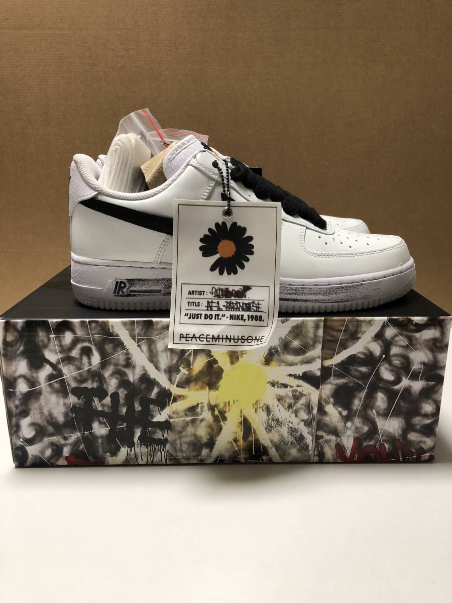 NIKE AIR FORCE1 PARANOISE WHITE ナイキ エアフォースワン パラノイズ 白 27㎝ 国内正規 G-DRAGON ...