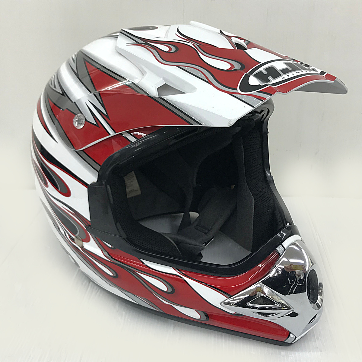 HJC CS-X4 バーン/レッド フルフェイス オフロード用 ヘルメット 211(ヘルメット)｜売買されたオークション情報、yahooの商品 ...