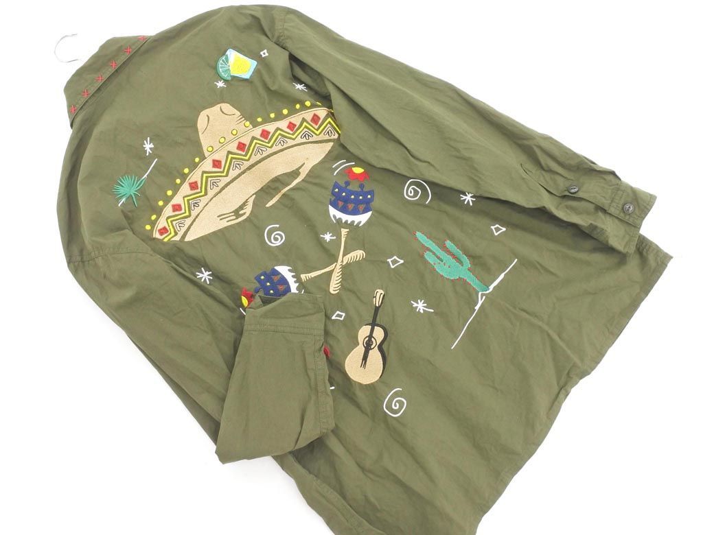 RODEO CROWNS ロデオクラウンズ バック 刺繍 シャツ sizeM/カーキ akb6(Mサイズ)｜売買されたオークション情報、yahooの商品情報をアーカイブ公開 - オークファン ...