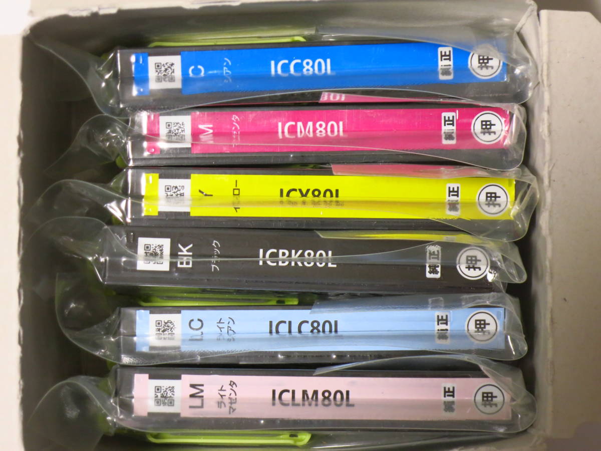 エプソン 純正インク ICC80L/ICM80L/ICY80L/ICBK80L/ICLC80L/ICLM80L 増量6色セット(エプソン)｜売買されたオークション情報、yahooの商品情報を ...