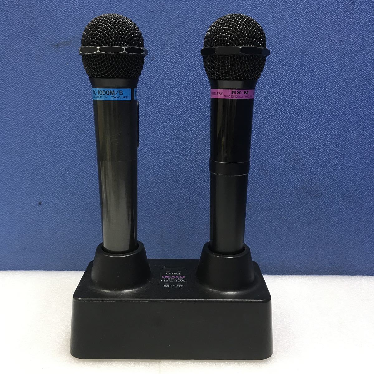 TK1370 REXER ワイヤレスマイク充電器 NBC-1000／ RX-1000M/B RX-M 動作未確認 現状品 1226(カラオケ ...