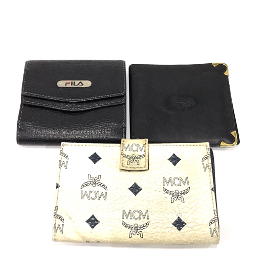 エムシーエム MCM セリーヌ CELINE フィラ FILA レザー 財布 サイフ レディース 雑貨 小物 計3点 セット(女性用)｜売買さ ...