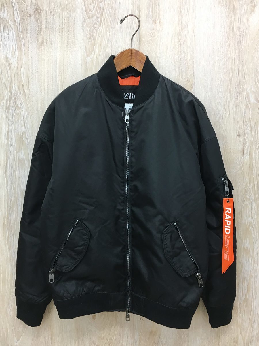 ZARA 19 20年モデル/MA-1/ミリタリージャケット/M/ポリエステル/ブラック/黒(M-65)｜売買されたオークション情報 ...