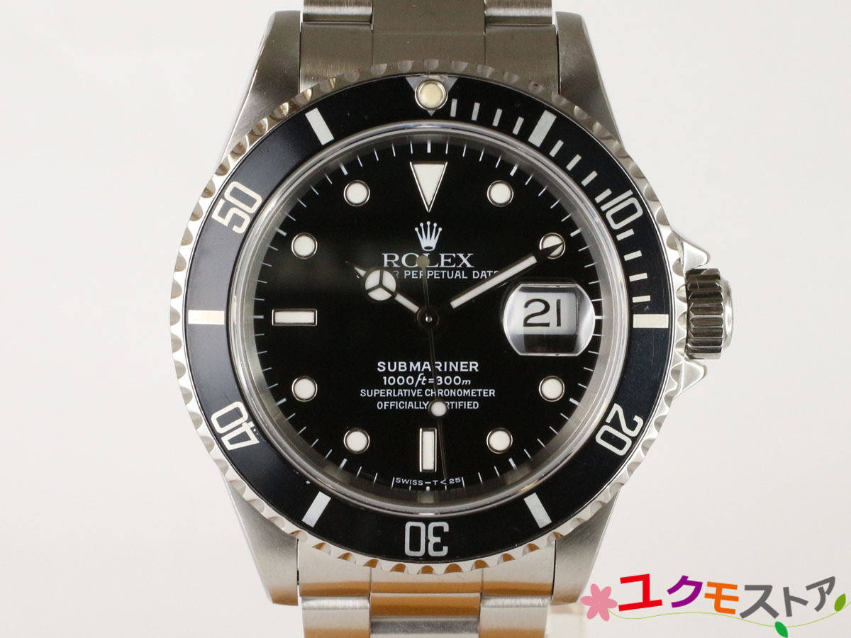 開始価格1円 ROLEX ロレックス サブマリーナ デイト Ref.16610 S番台 自動巻き Cal.3135 SS ブラック文字盤 300m防水 OH 仕上済(本体)｜売買された ...