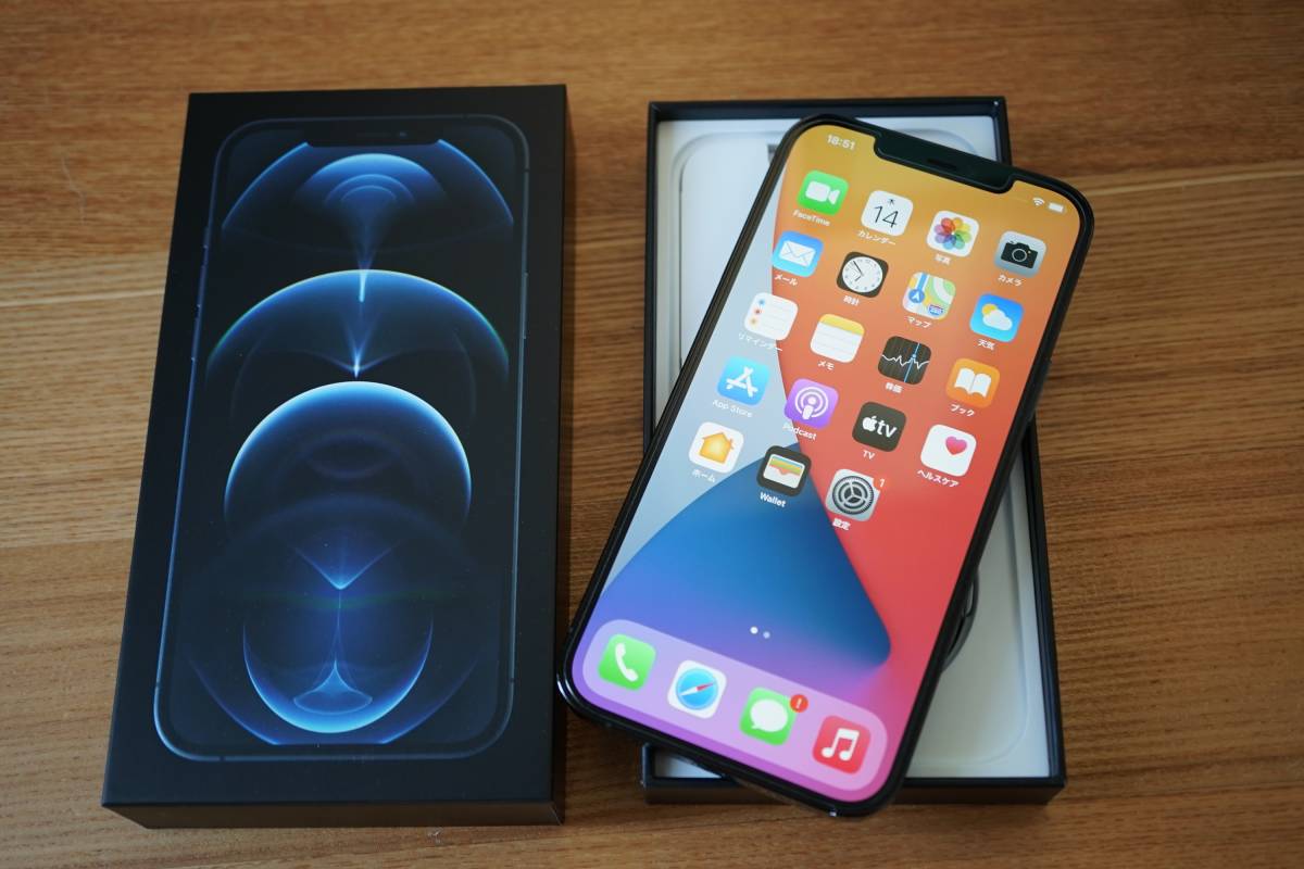 SIMフリー Apple iPhone12 Pro Max 256GB パシフィックブルー Apple Store購入(国内版SIMフリー)｜売買されたオークション情報、yahooの商品情報を ...