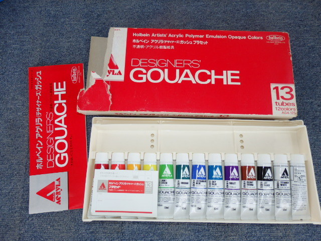 W ホルベイン アクリラ ガッシュ プラセット 13tubes 12colors(アクリル絵の具)｜売買されたオークション情報、yahooの商品情報をアーカイブ公開 - オークファン ...