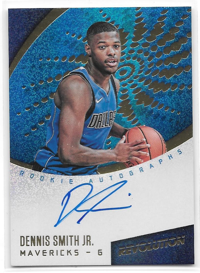 Mavericks 2017-18 Panini Revolution Rookie Auto #RA-DSJ Dennis Smith Jr. Mavs Mavericks NBA ...