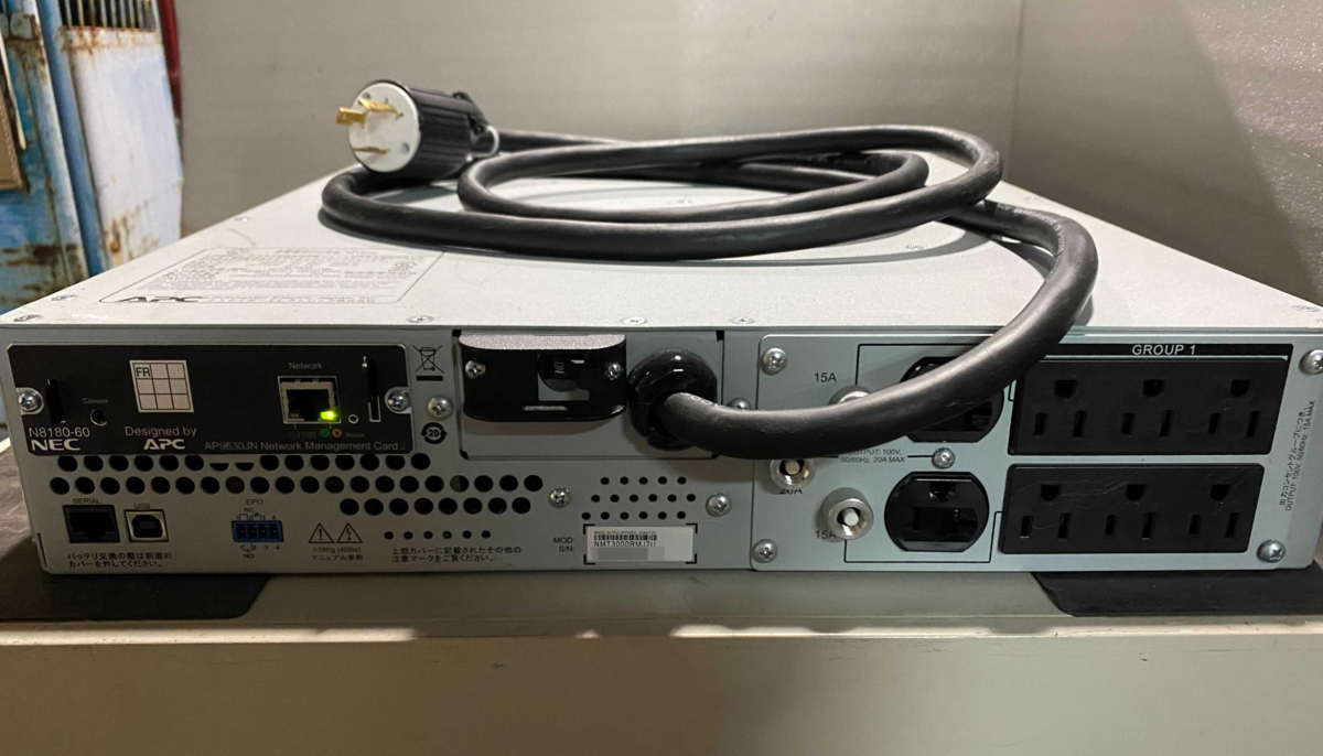 APC NEC Smart-UPS 3000 N8142-42 NMT3000RMJ2U 無停電電源装置 LANカード AP9630付き バッテリー期限 Jul-2022 現状品 018 ...